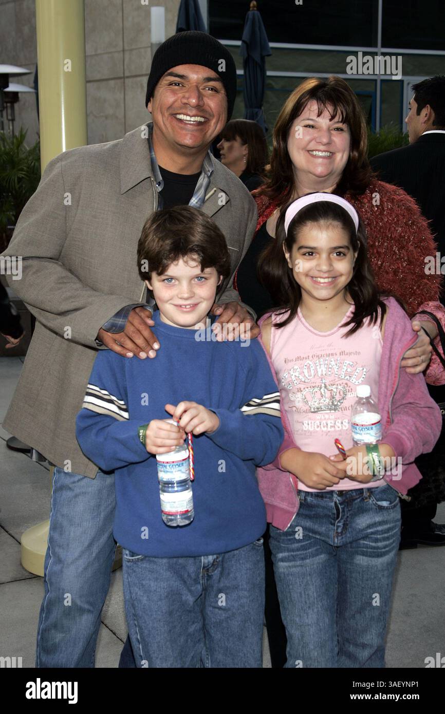 Dec 12, 2004; Hollywood, California, USA; Actor GEORGE LOPEZ & FAMILY ...