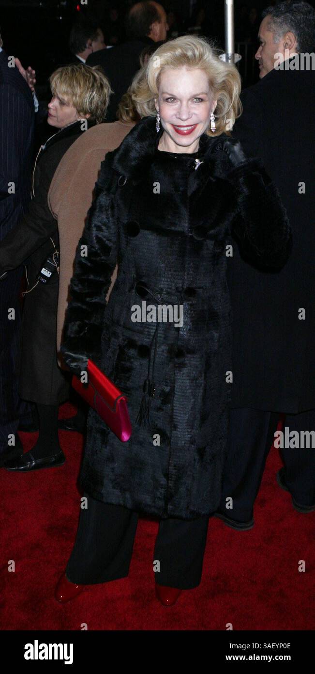 Dec 12, 2004; New York, NY, USA; Socialite LYNN WYATT at the New York ...