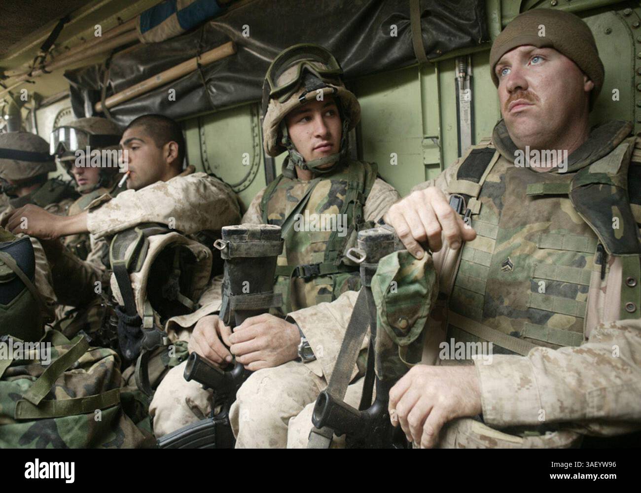 Nov 08, 2004; Fallujah, Iraq; U.S. Marines with Company I, 3rd ...