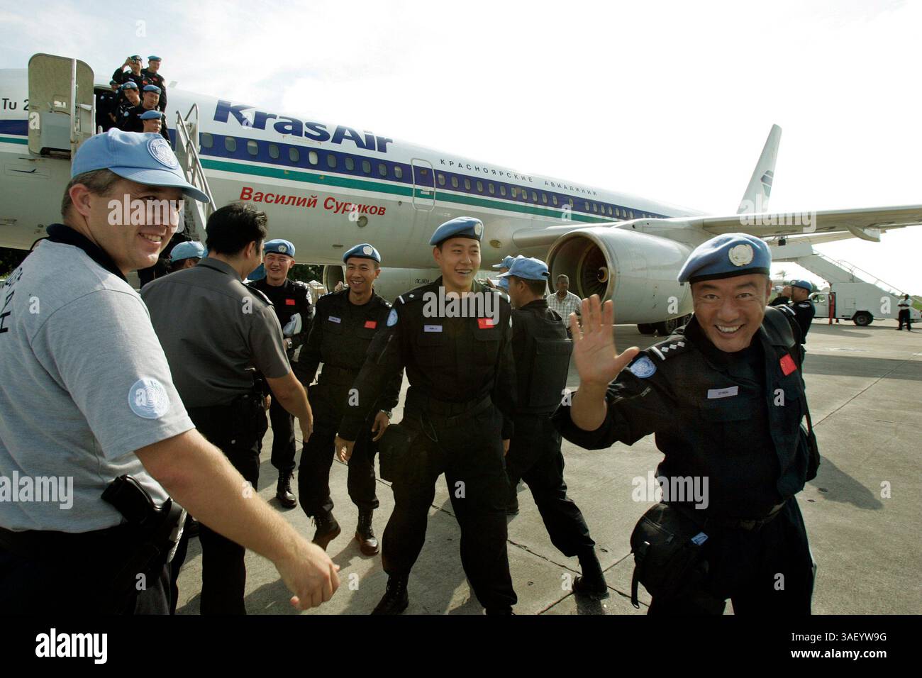 Oct 17, 2004; Port Au Prince, Haiti; The remaining 95 Chinese Formed ...