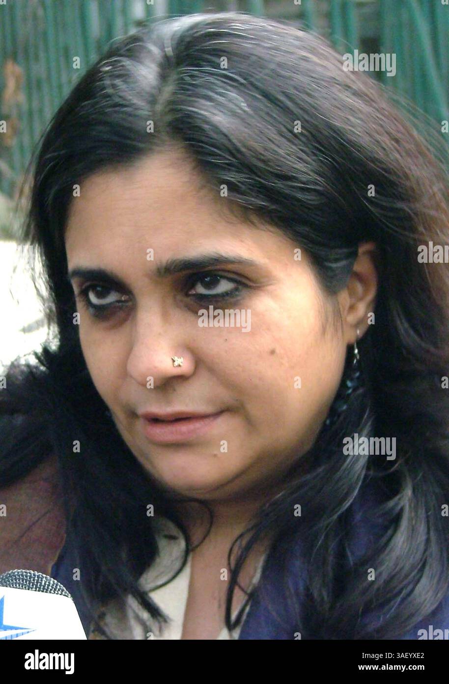 Dec 22, 2004; New Delhi, INDIA; Teesta Setalvad, the social worker ...