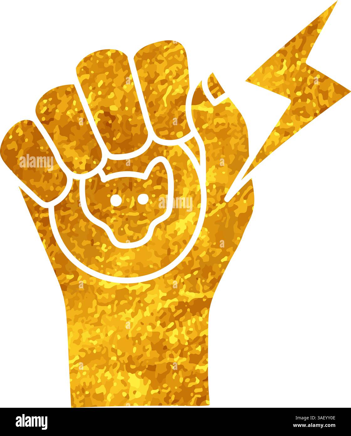 Hand holding coin drawing in gold color style Stock Vector Image & Art ...