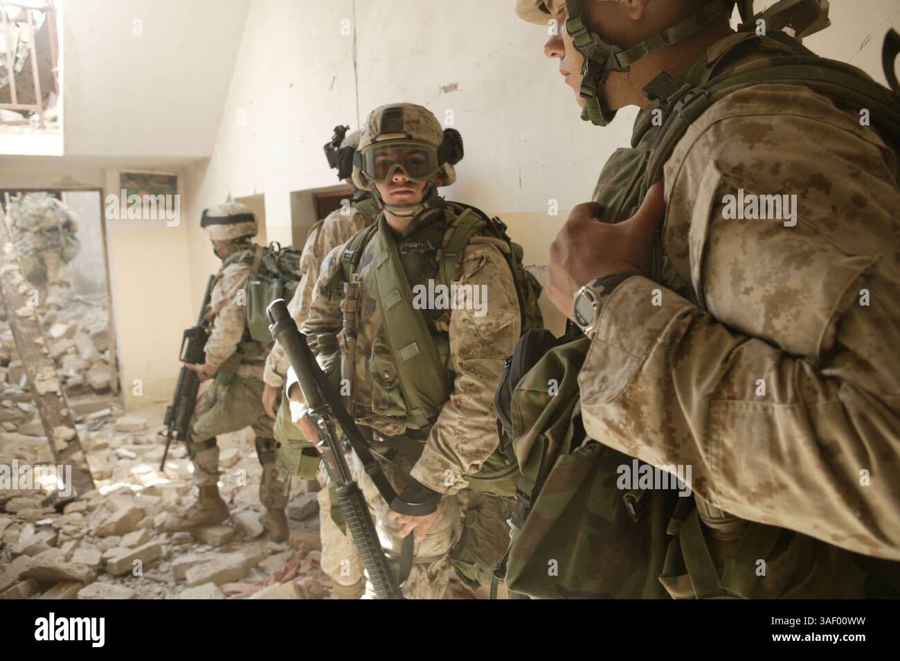 Nov 09, 2004; Fallujah, Iraq; Marines with Company I, 3rd Battalion ...