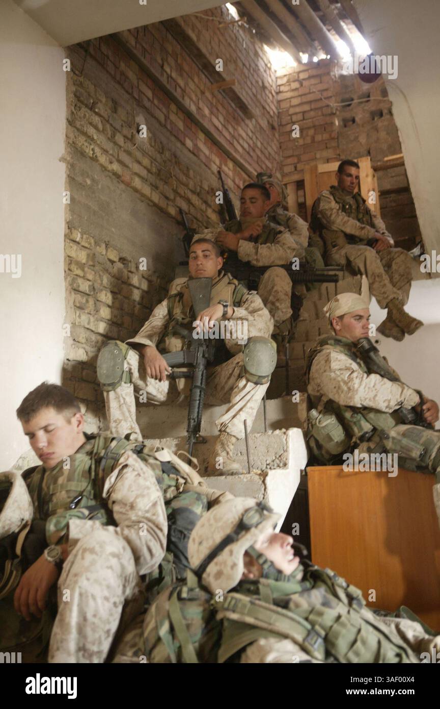 Nov 09, 2004; Fallujah, Iraq; Marines with Company I, 3rd Battalion ...