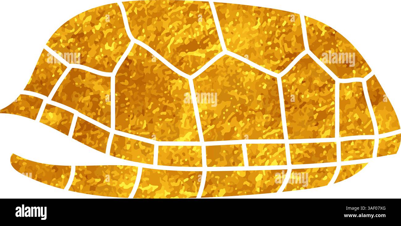 Tortoise shell drawing in gold color style Stock Vector Image & Art - Alamy