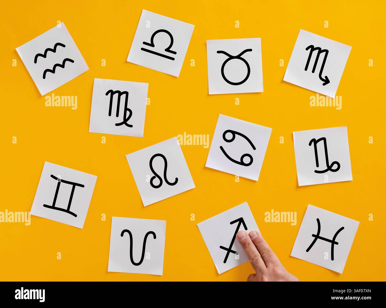Hand zodiac signs constellation hi-res stock photography and images - Alamy