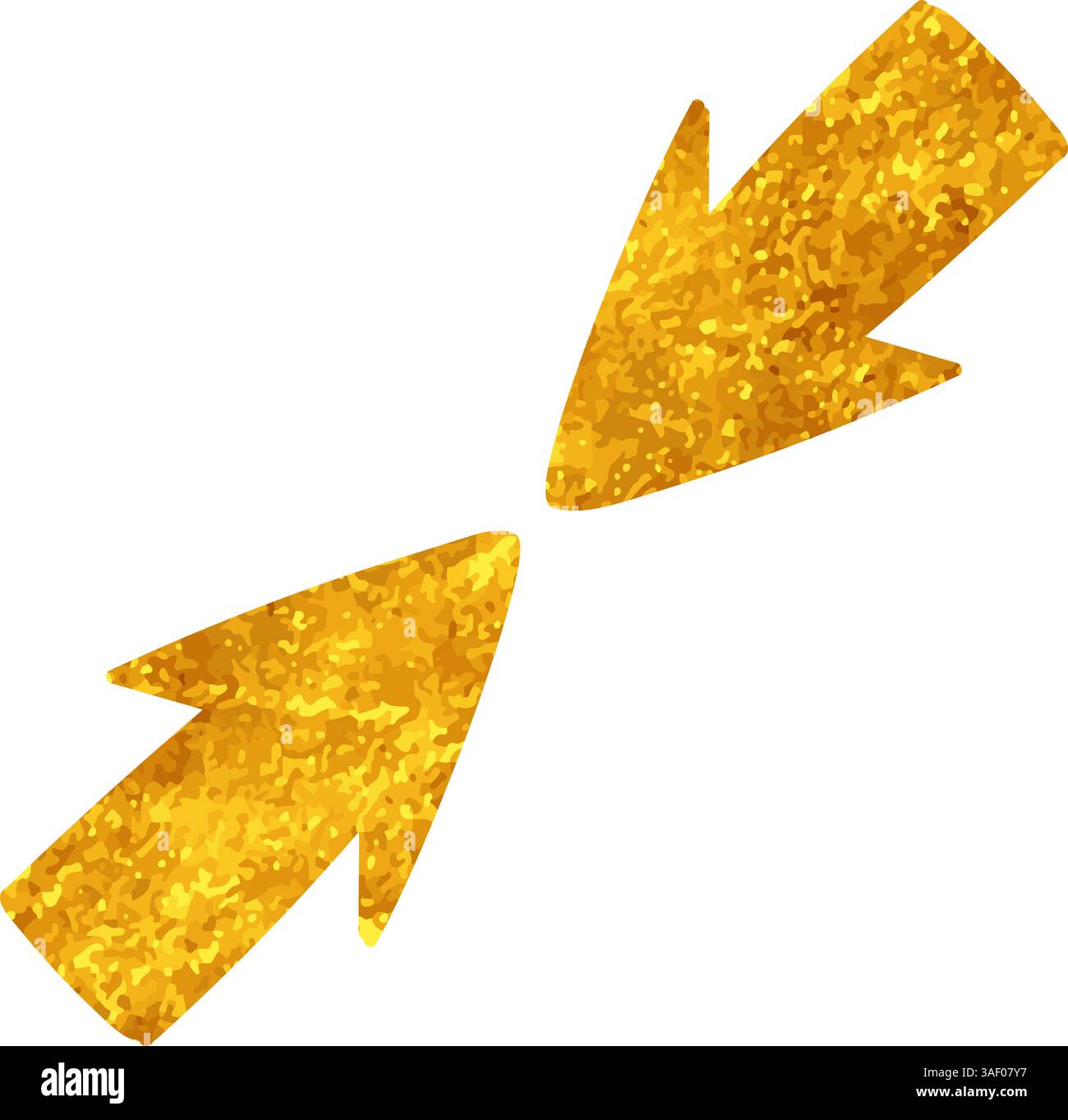 Colliding cursors drawing in gold color style Stock Vector Image & Art ...