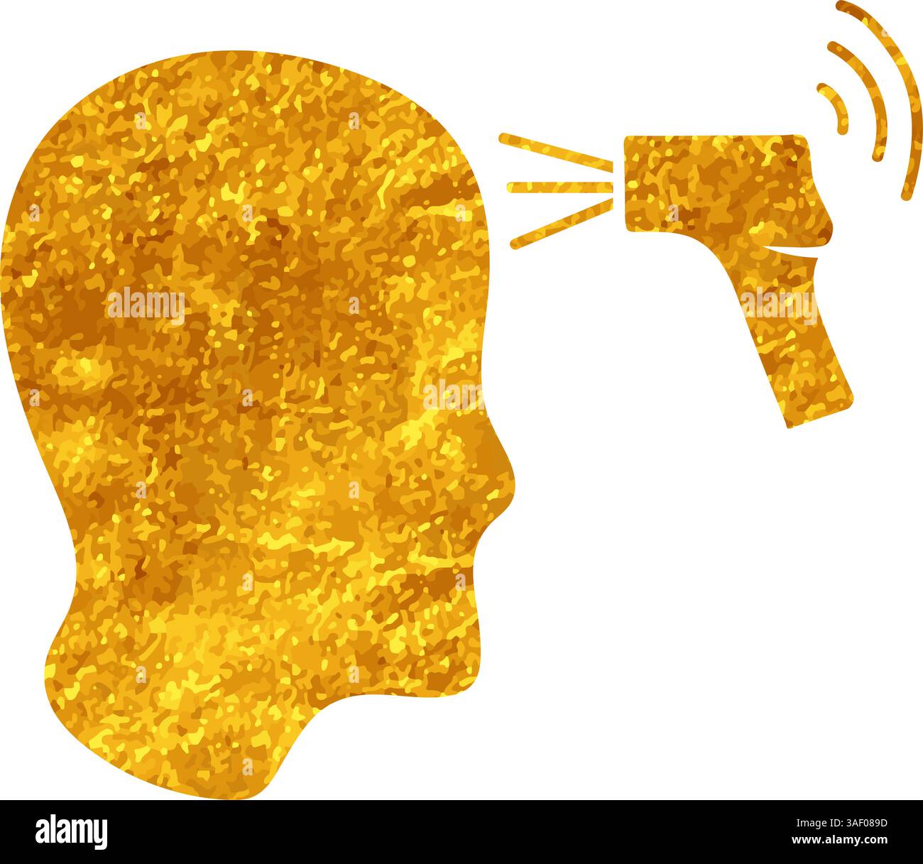 Digital thermometer icon thermo gun body temperature check drawing in ...