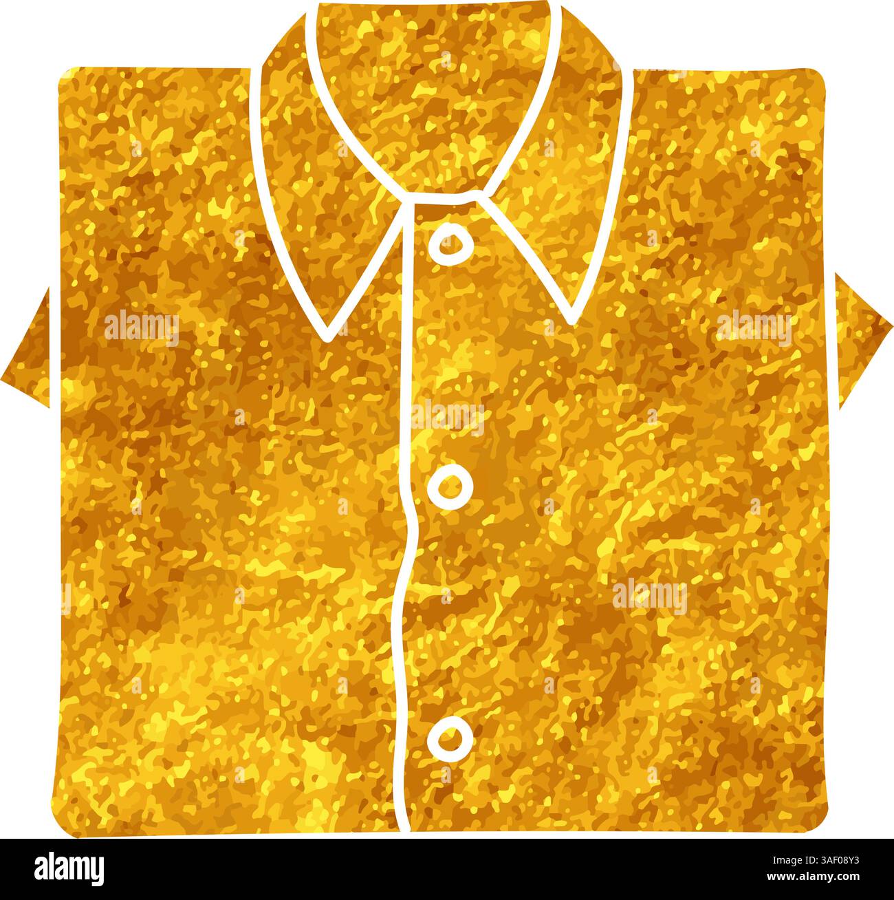 Folded uniform drawing in gold color style Stock Vector Image & Art - Alamy