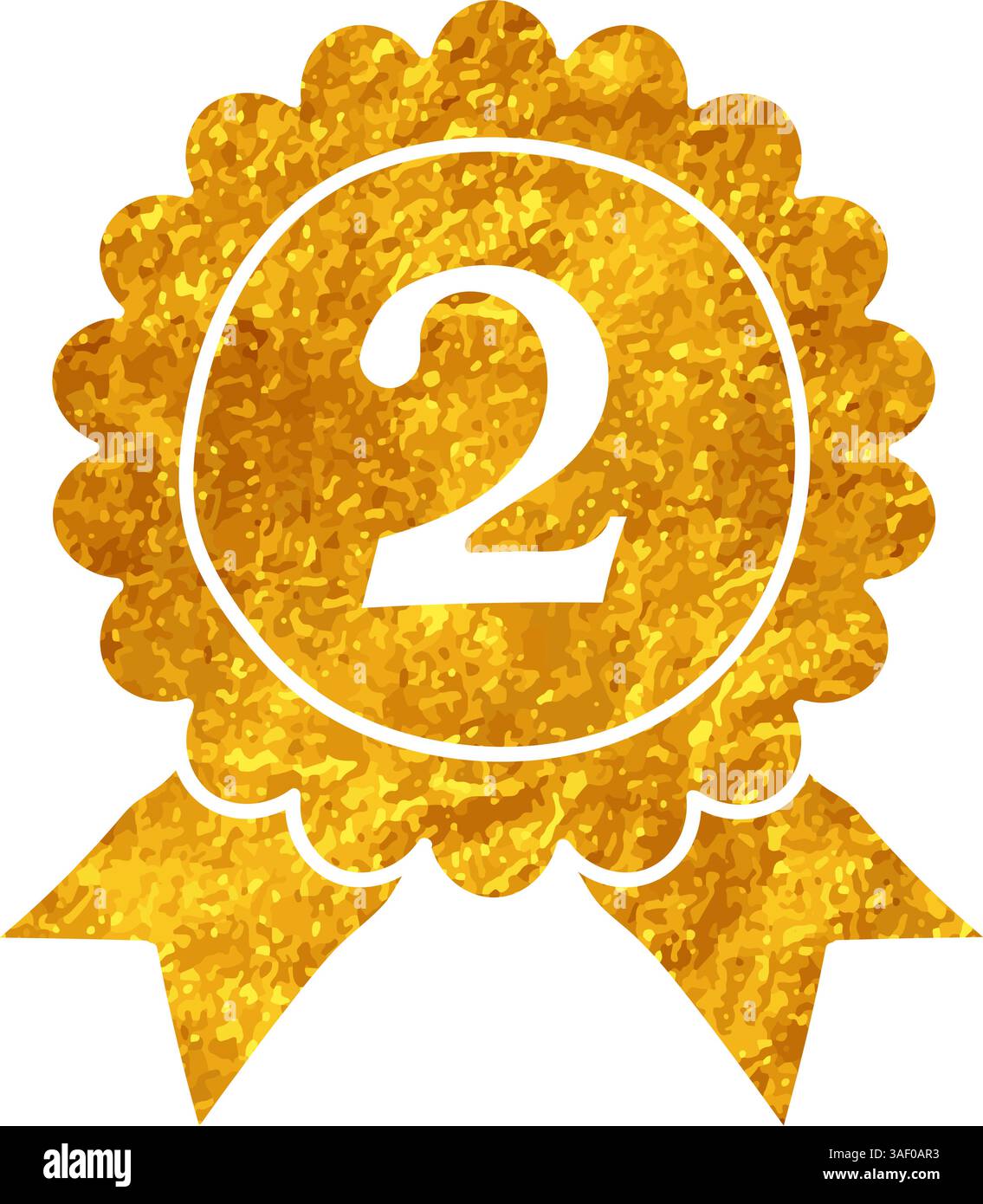 Medals drawing in gold color style Stock Vector Image & Art - Alamy