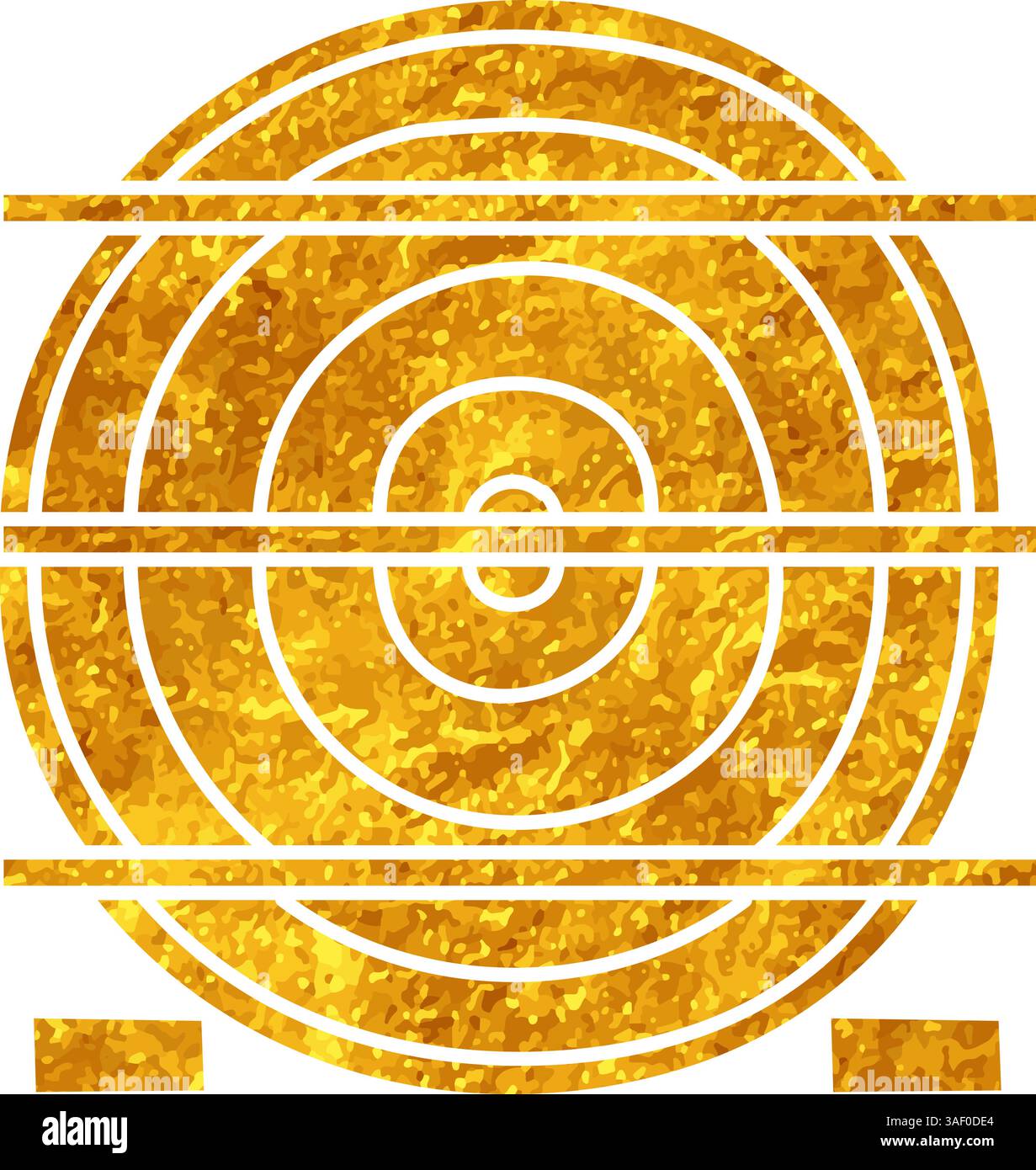 Wood milling cut stacked drawing in gold color style Stock Vector Image ...