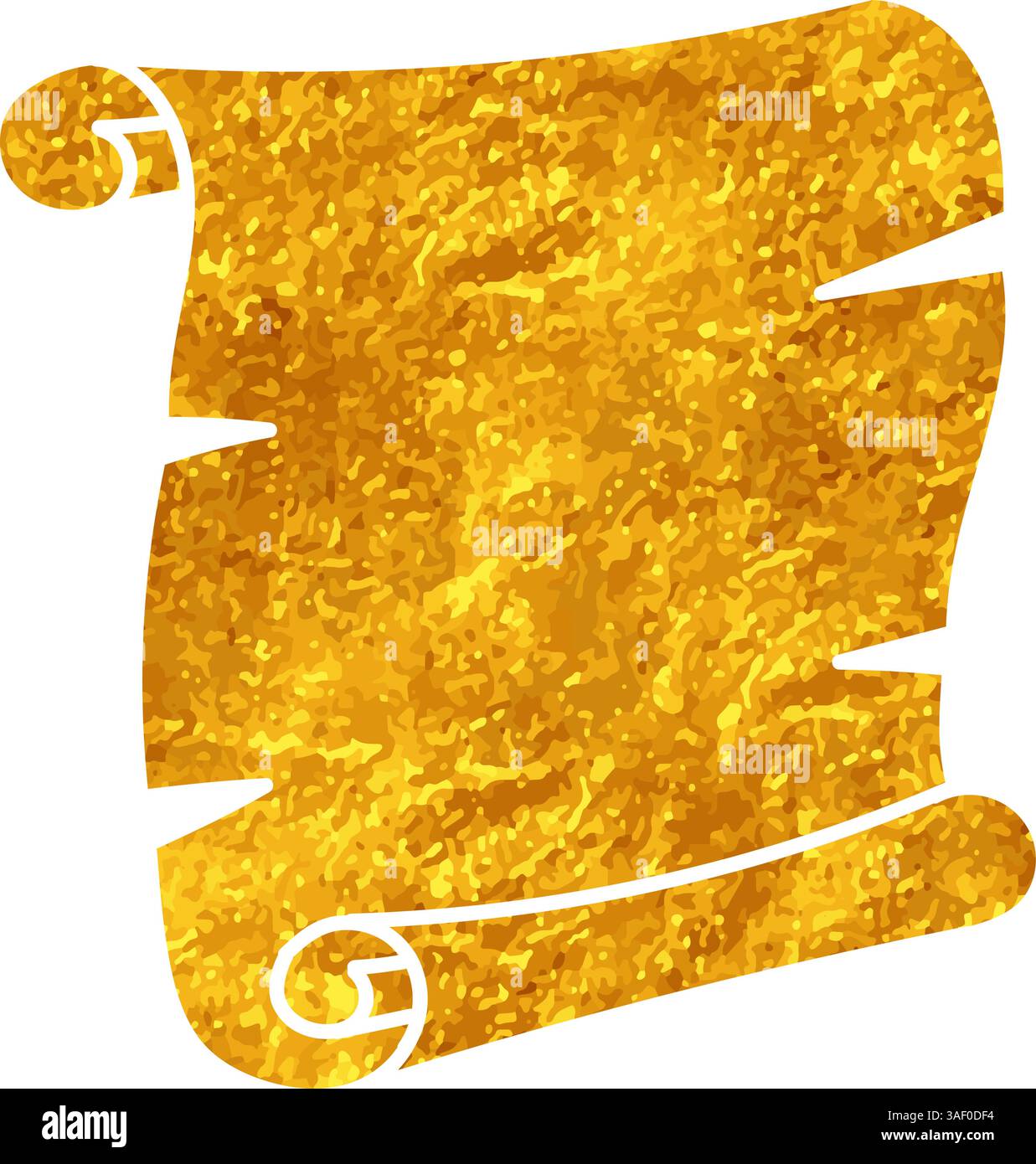 Vintage parchment drawing in gold color style Stock Vector Image & Art ...