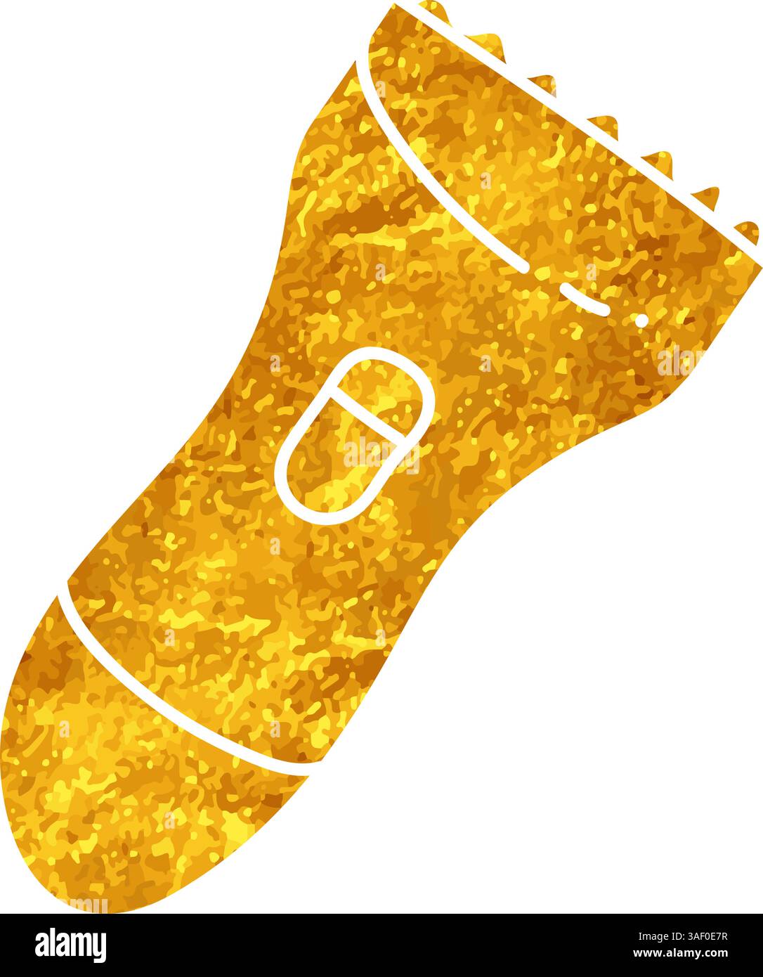 Personal electric hair clipper drawing in gold color style Stock Vector ...