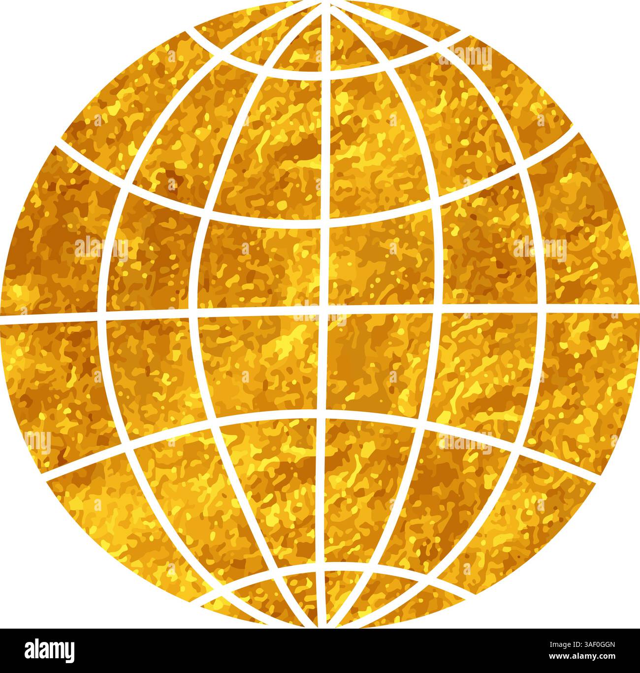 World drawing in gold color style Stock Vector Image & Art - Alamy
