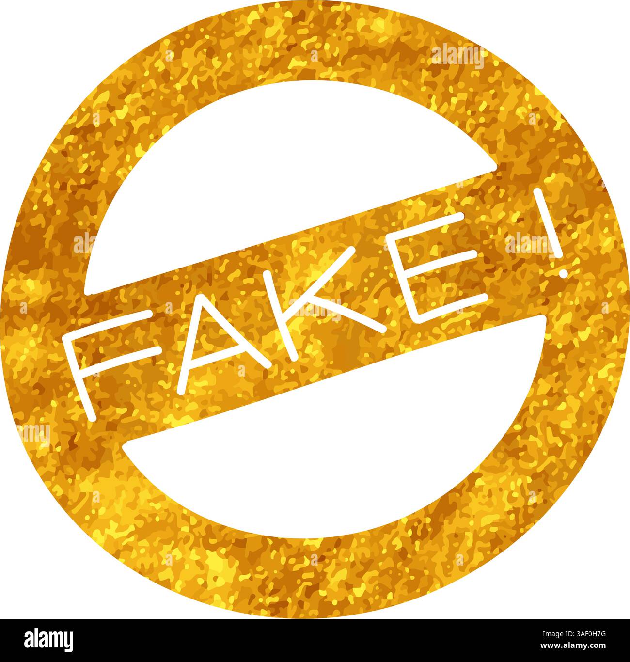 Fake stamp drawing in gold color style Stock Vector Image & Art - Alamy