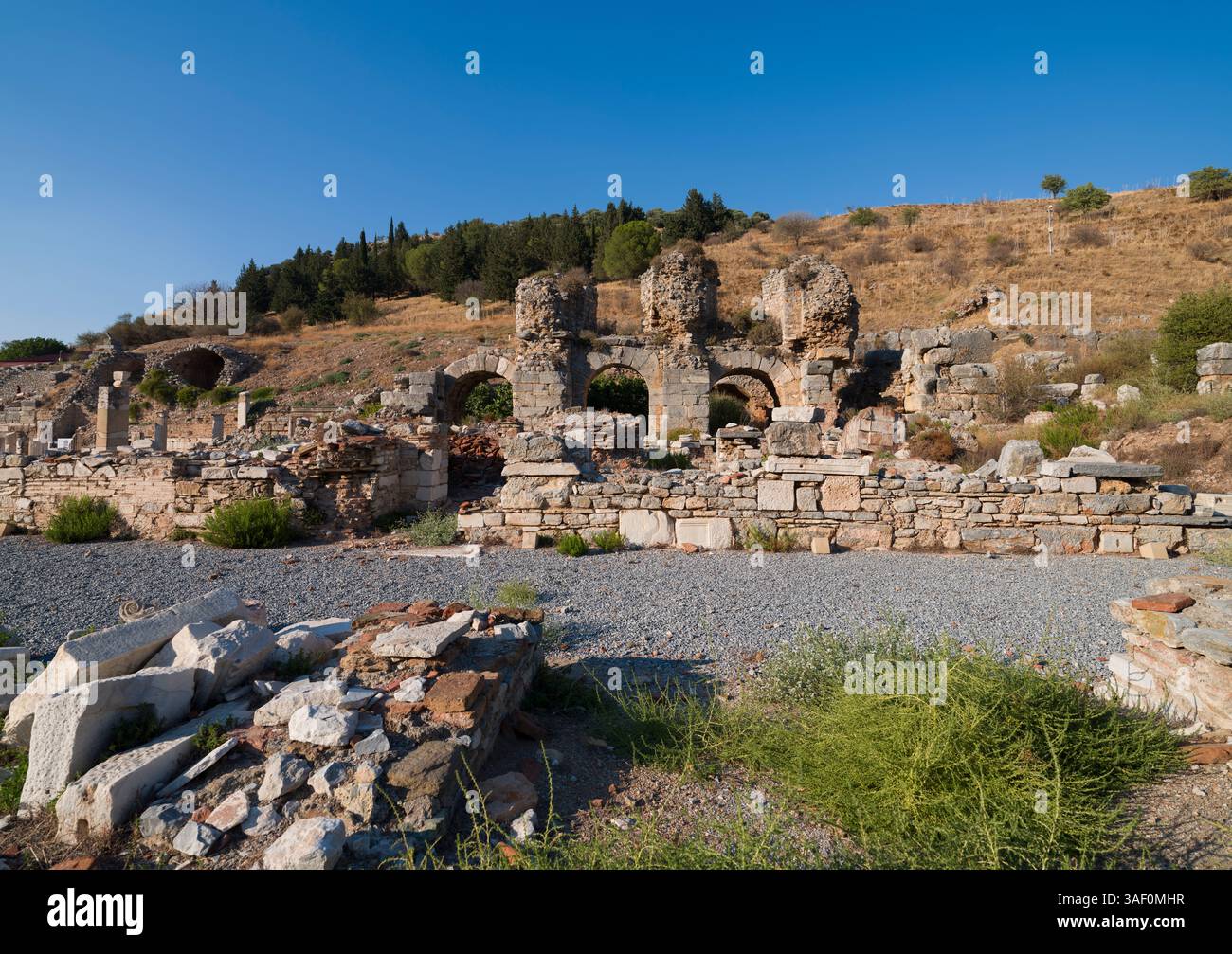 Ancient city of Ephesus. Baths of Varius. UNESCO world heritage list ...