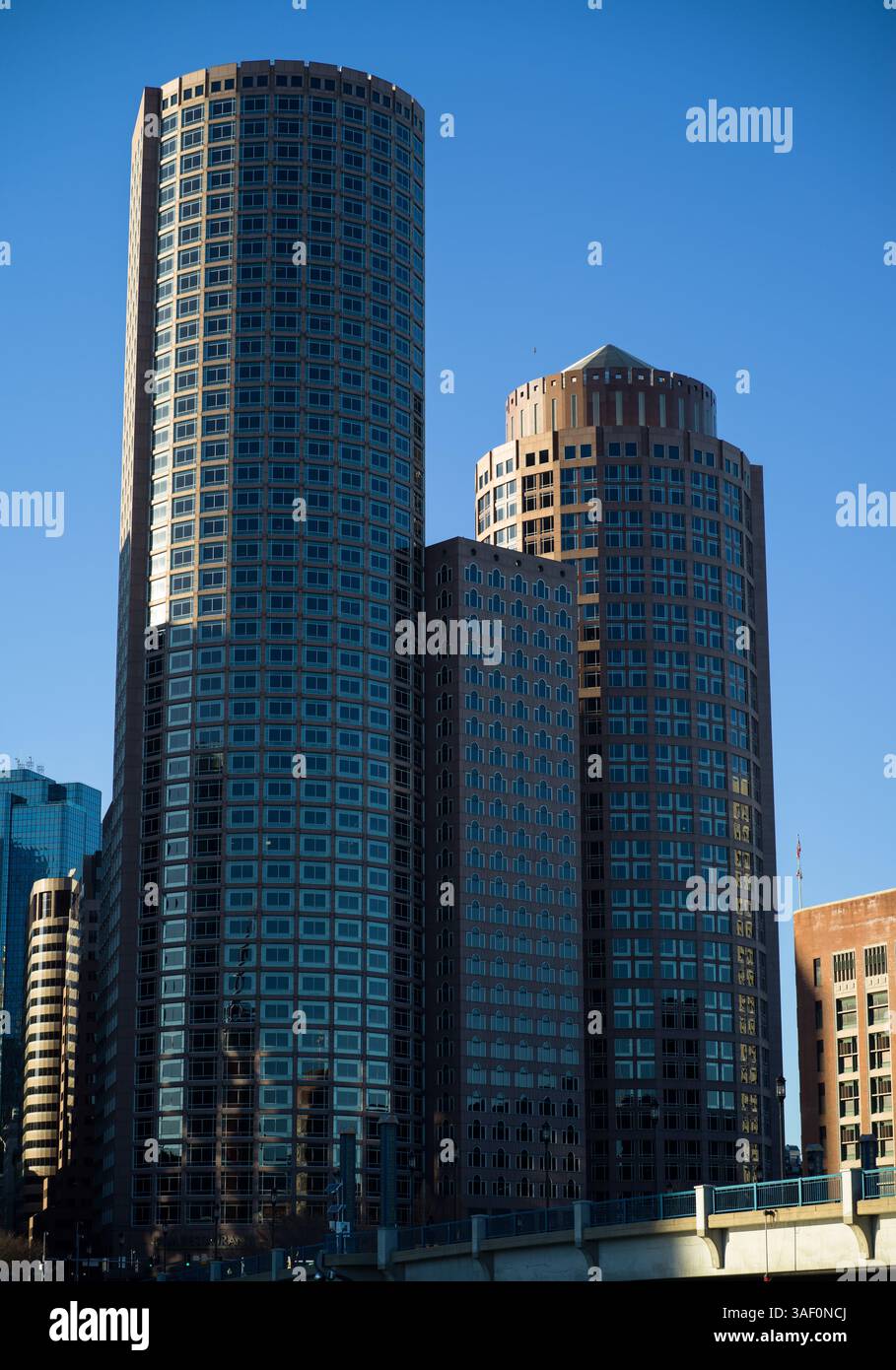 Boston Seaport City Landscape Skyline International Place Stock Photo ...