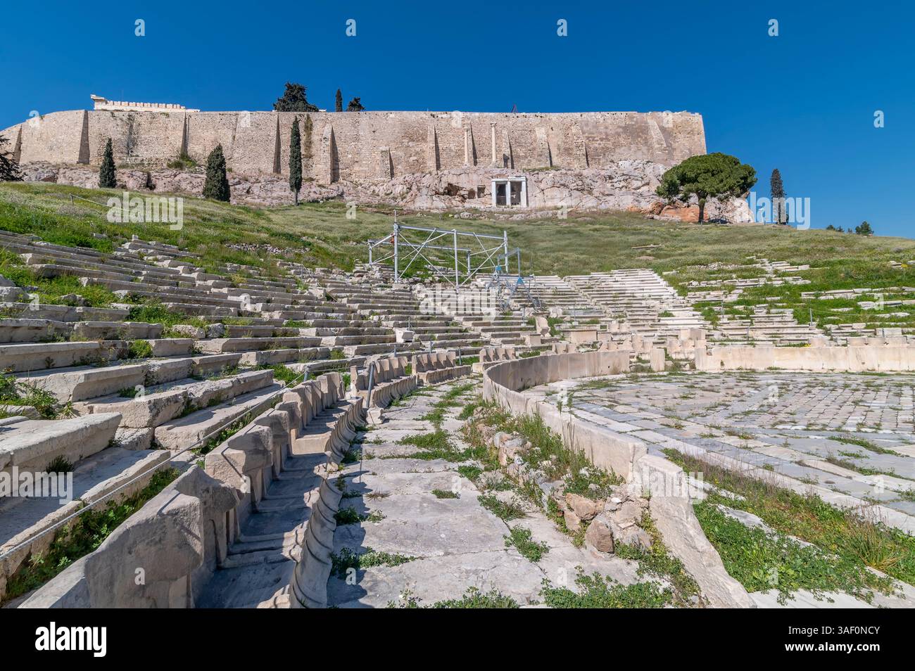The Theatre of Dionysus is an ancient Greek theatre in Athens, Greece ...