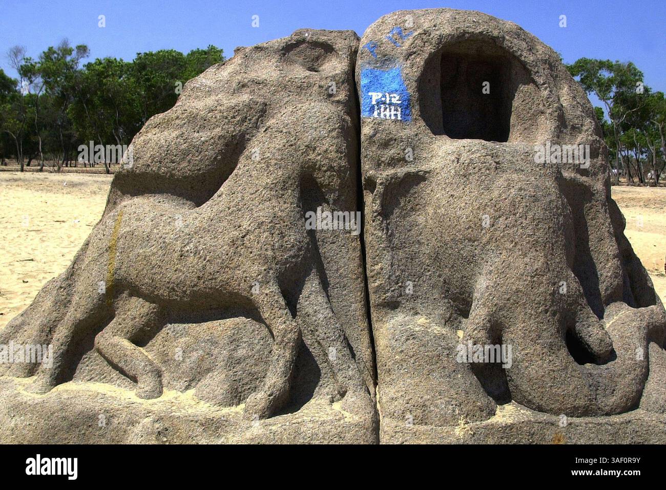 Feb 18, 2005; Madras, INDIA; The new structures which was uncovered by ...