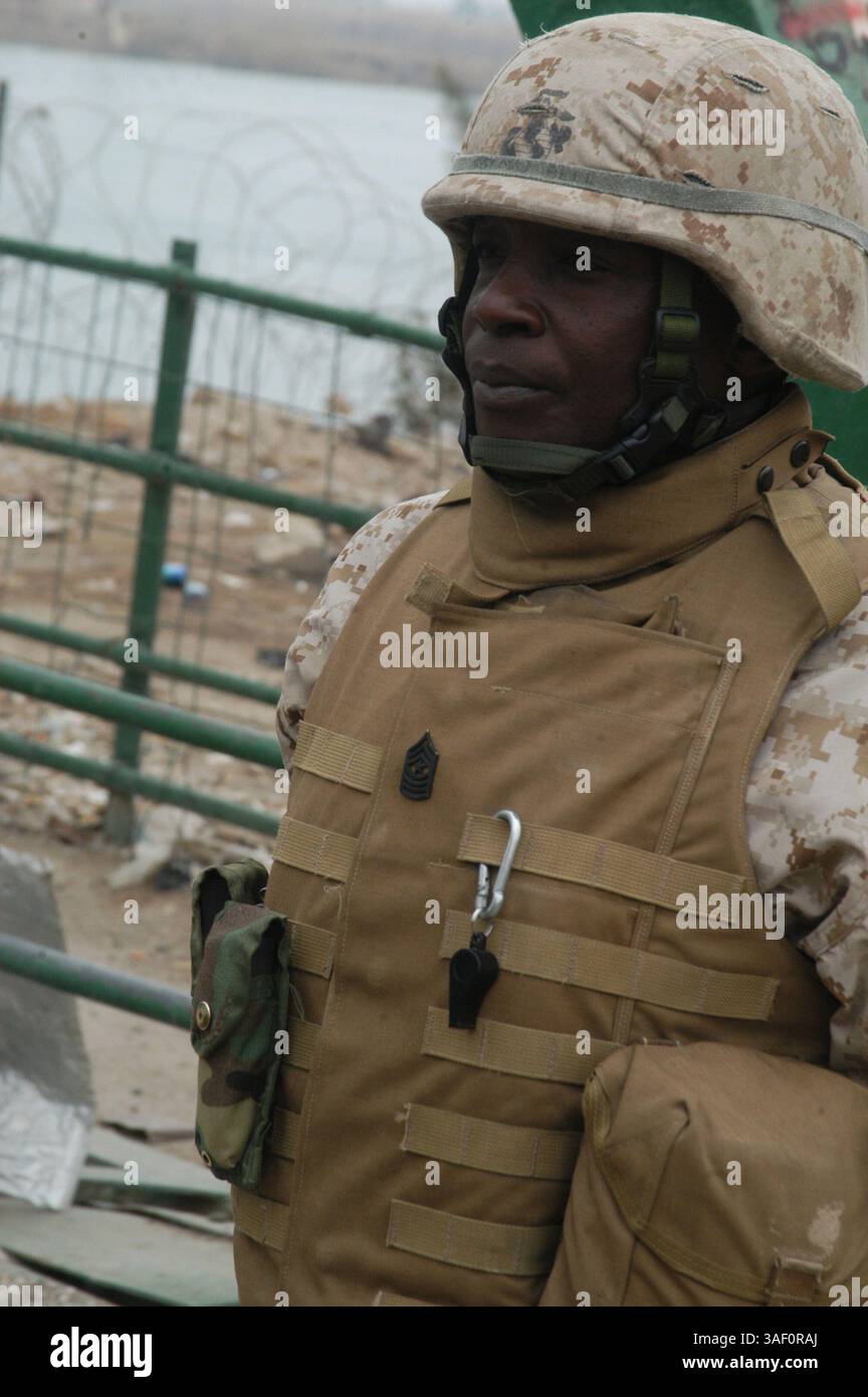 Feb 21, 2005; Fallujah, Iraq; Sgt. Maj. WAYNE R. BELL, 48, from Boston ...