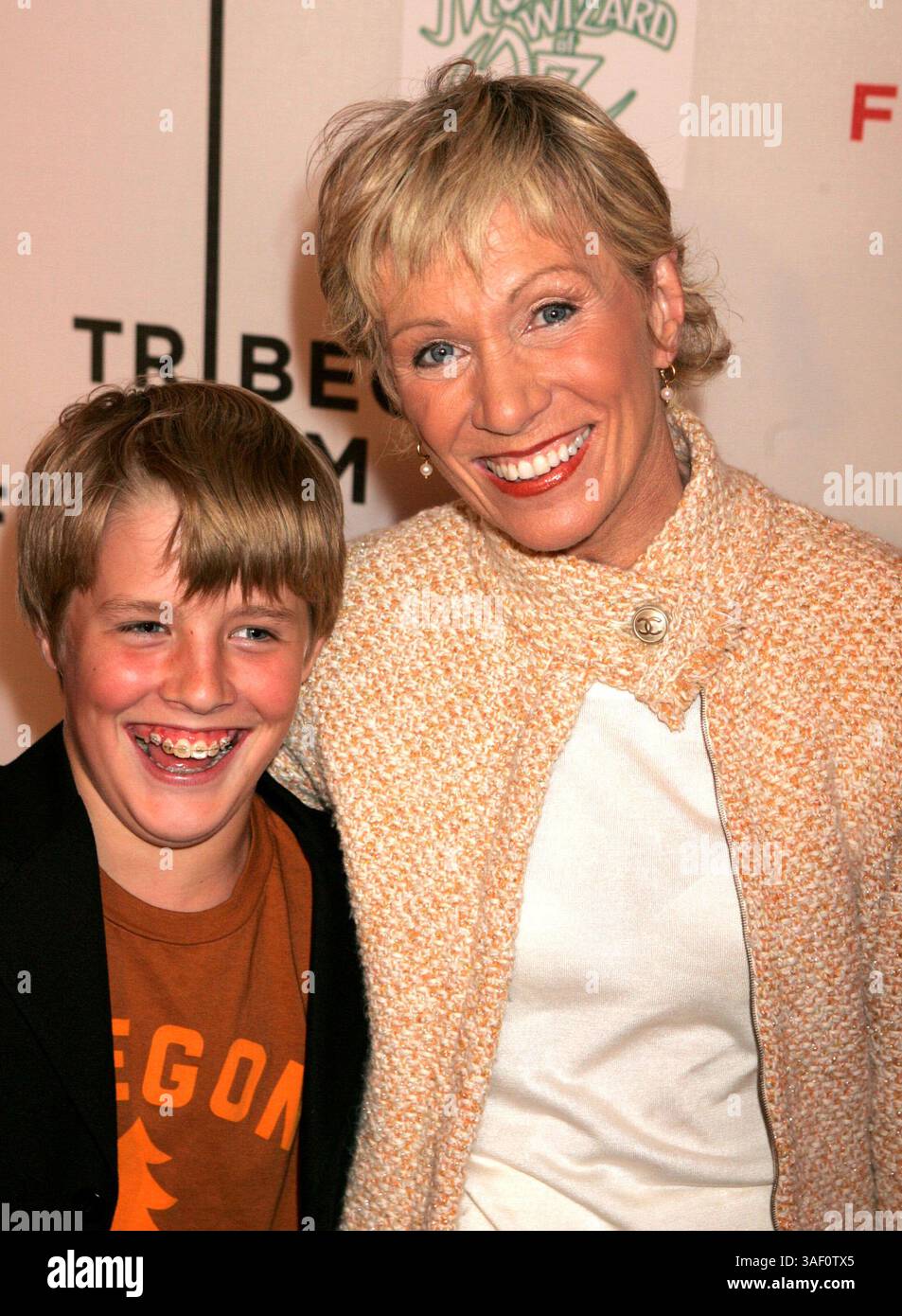 Apr 27, 2005; New York, NY, USA; Real estate BARBARA CORCORAN & son TOM at the New York premiere ...