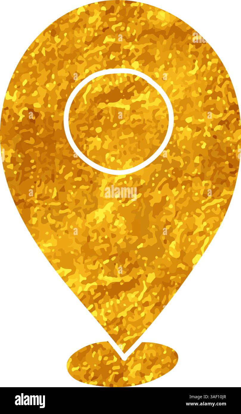 Map marker icon gold Stock Vector Images - Alamy