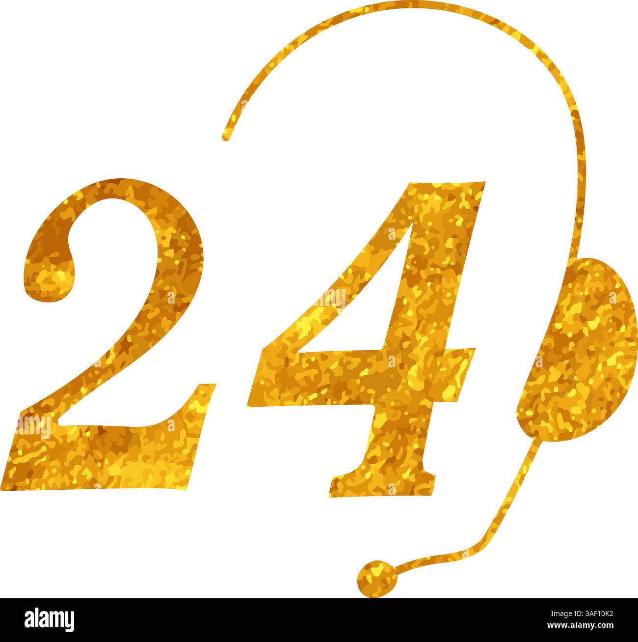 Support center drawing in gold color style Stock Vector Image & Art - Alamy