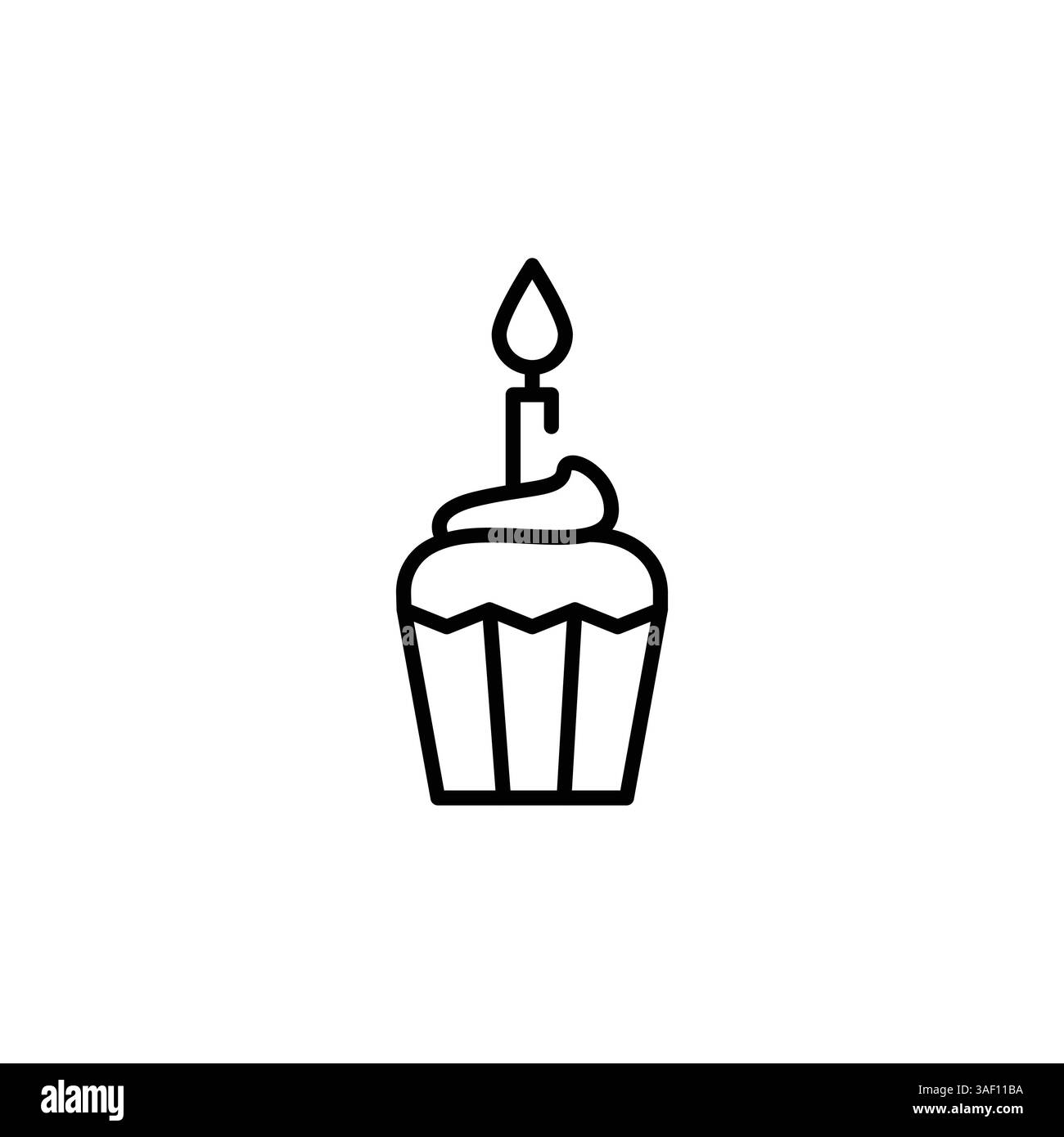 Birthday Cake Icon Stock Vector Image & Art - Alamy
