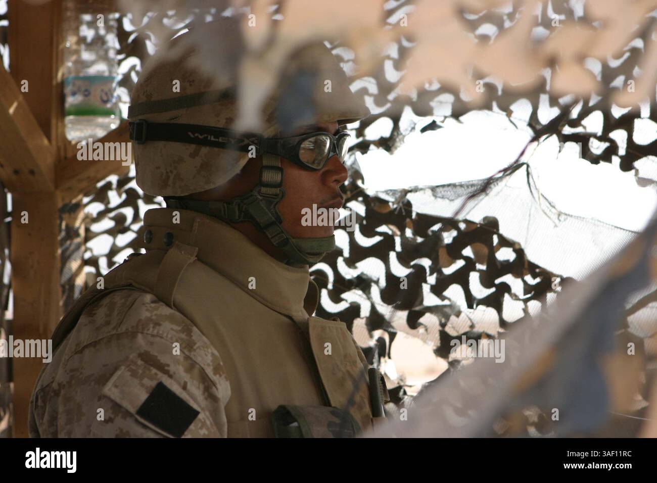 May 03, 2005; Waleed, Iraq; Marines from Kilo Battery, 3rd Battalion ...