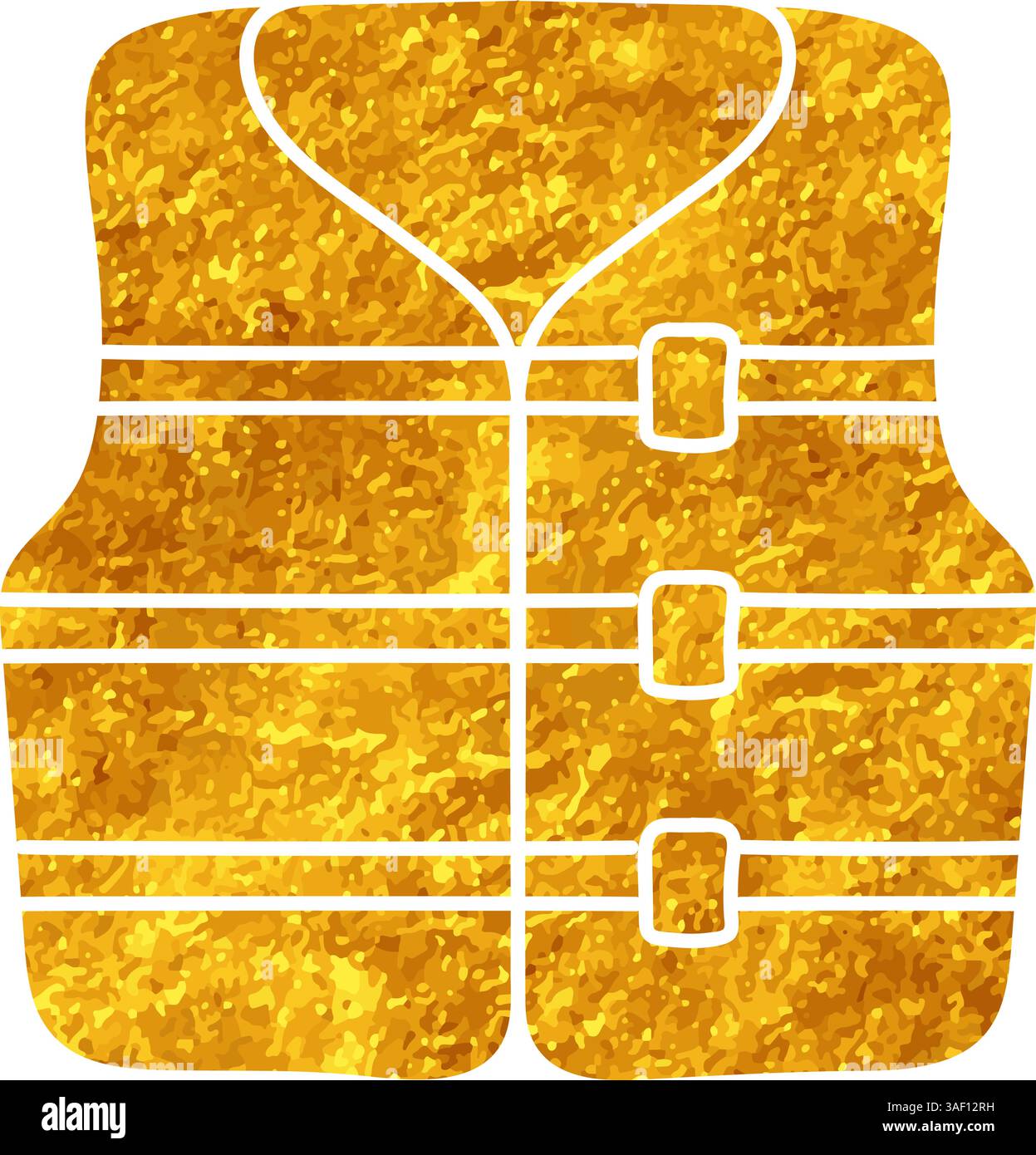Life jacket drawing in gold color style Stock Vector Image & Art - Alamy