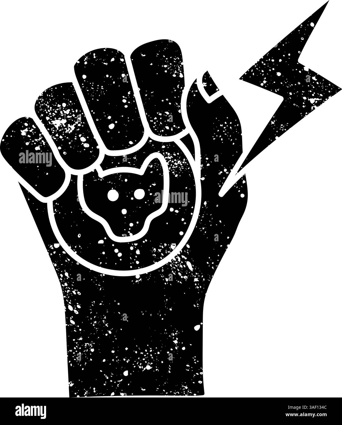 Hand dirty fingers holding Cut Out Stock Images & Pictures - Alamy