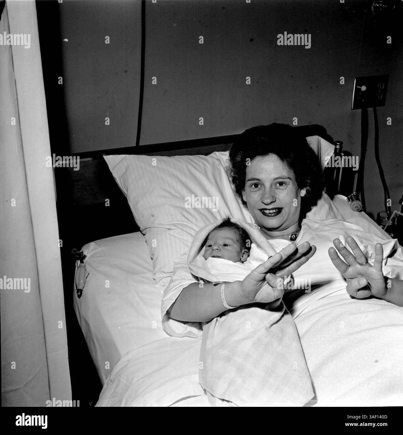Mrs Steele of North Sacramento, with her son, John the first 1963 baby ...