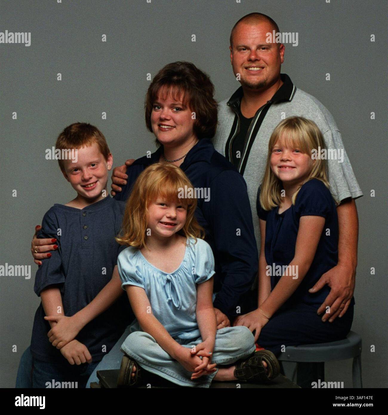 Family Album of the Strebel Family. From left, Trevor, 8, Jennifer (mom ...