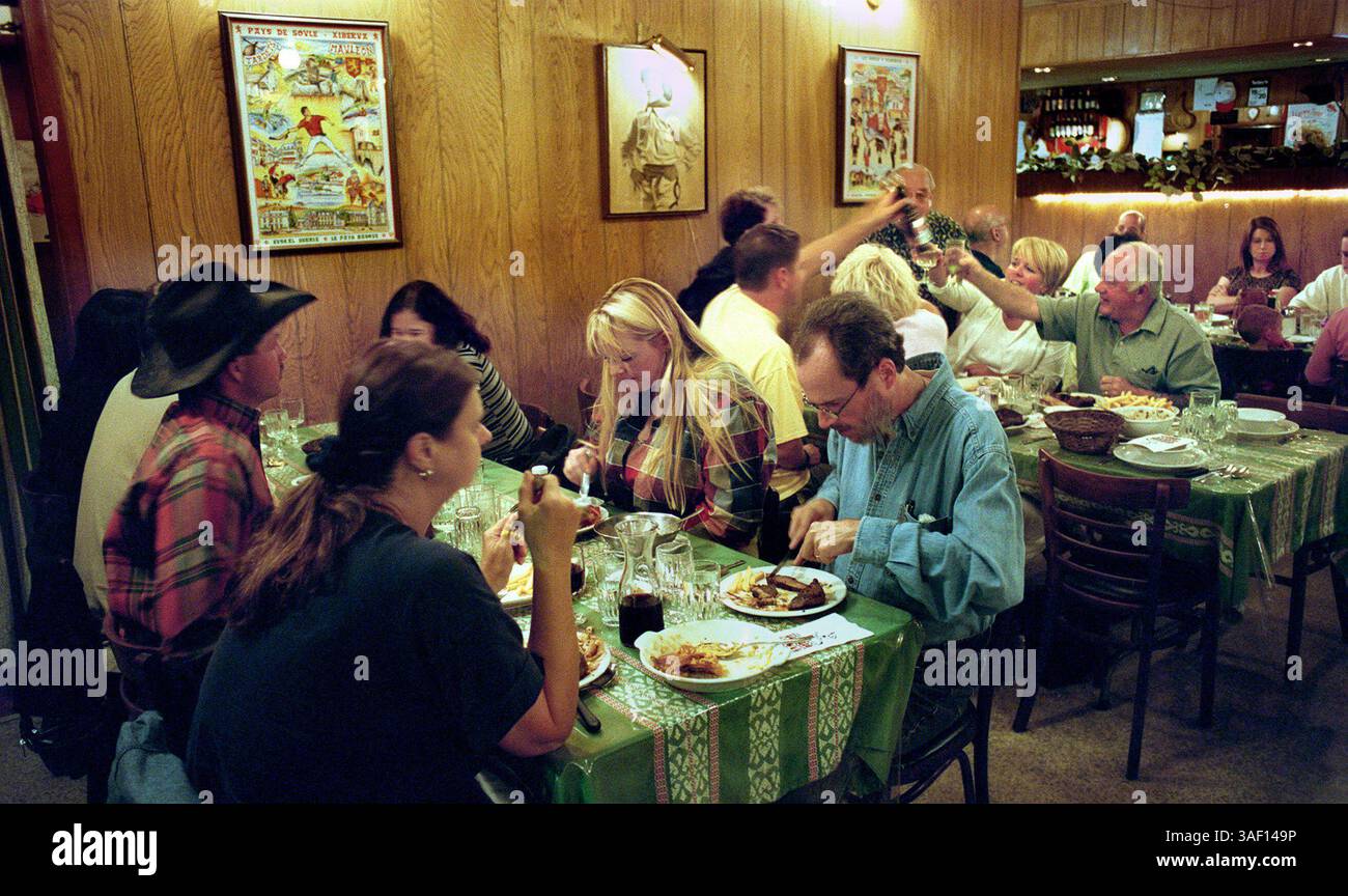 Dining is family style at, fun and lots of good food, at Louis' Basque ...