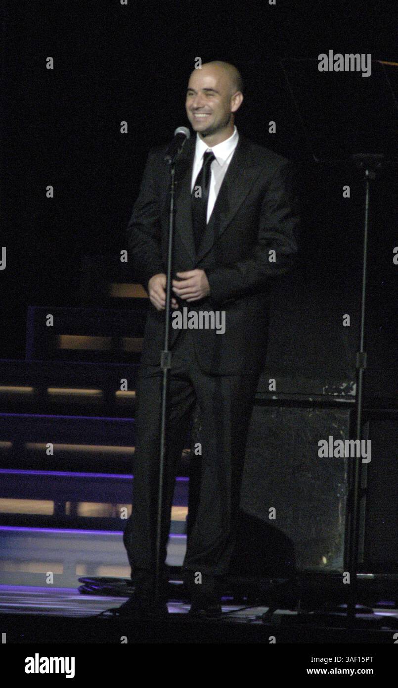 Oct 01, 2005; Las Vegas, NV, USA; Tennis great ANDRE AGASSI at the ...