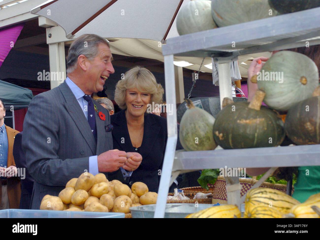 Nov 05, 2005; Point Reyes Station, CA, USA; Prince CHARLES and his wife ...