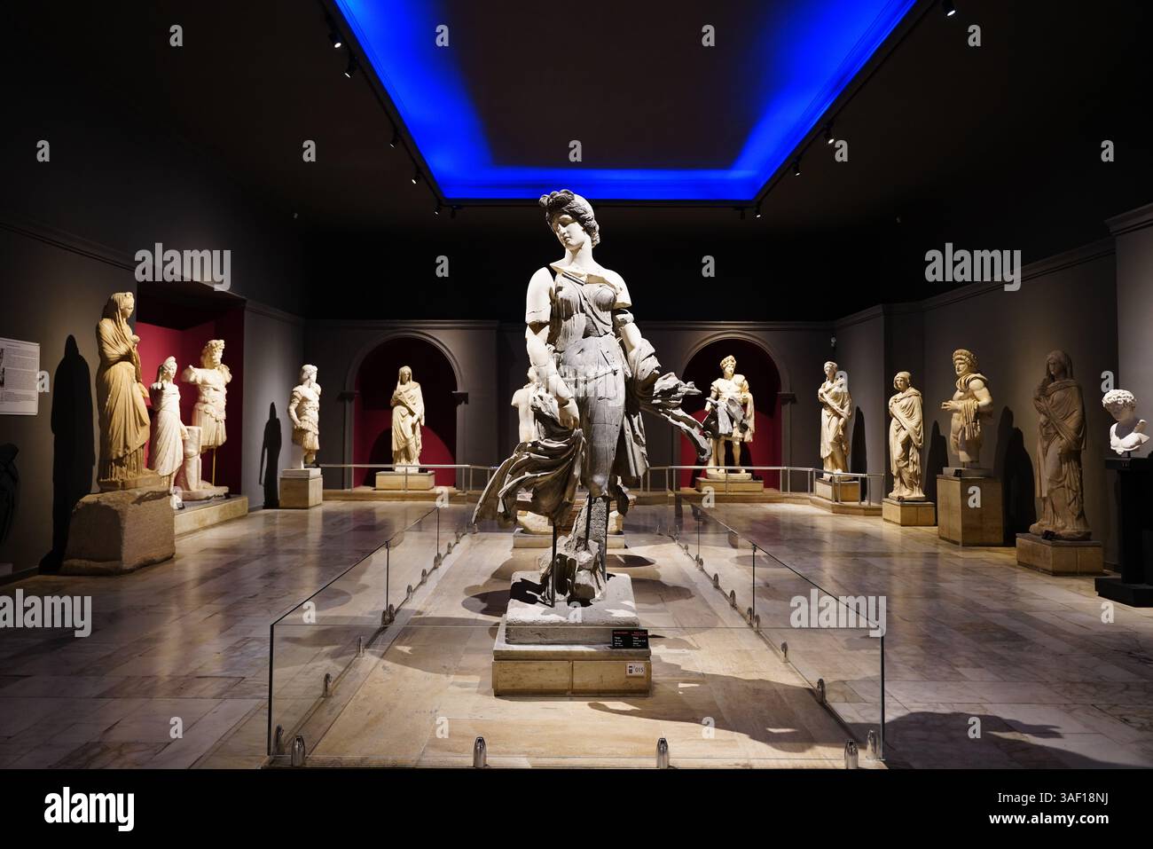 ANTALYA, TURKIYE - MARCH 23, 2025: Statues in Antalya Archeological ...