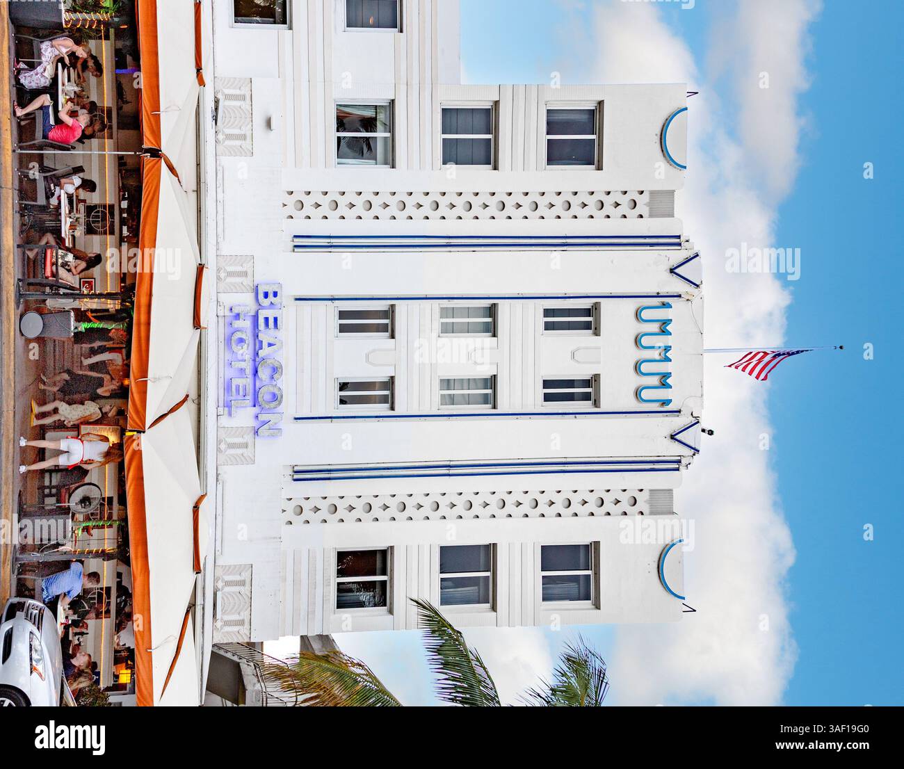 MIAMI, USA - AUG 19, 2014: Beacon hotel at Ocean drive in Miami, USA ...