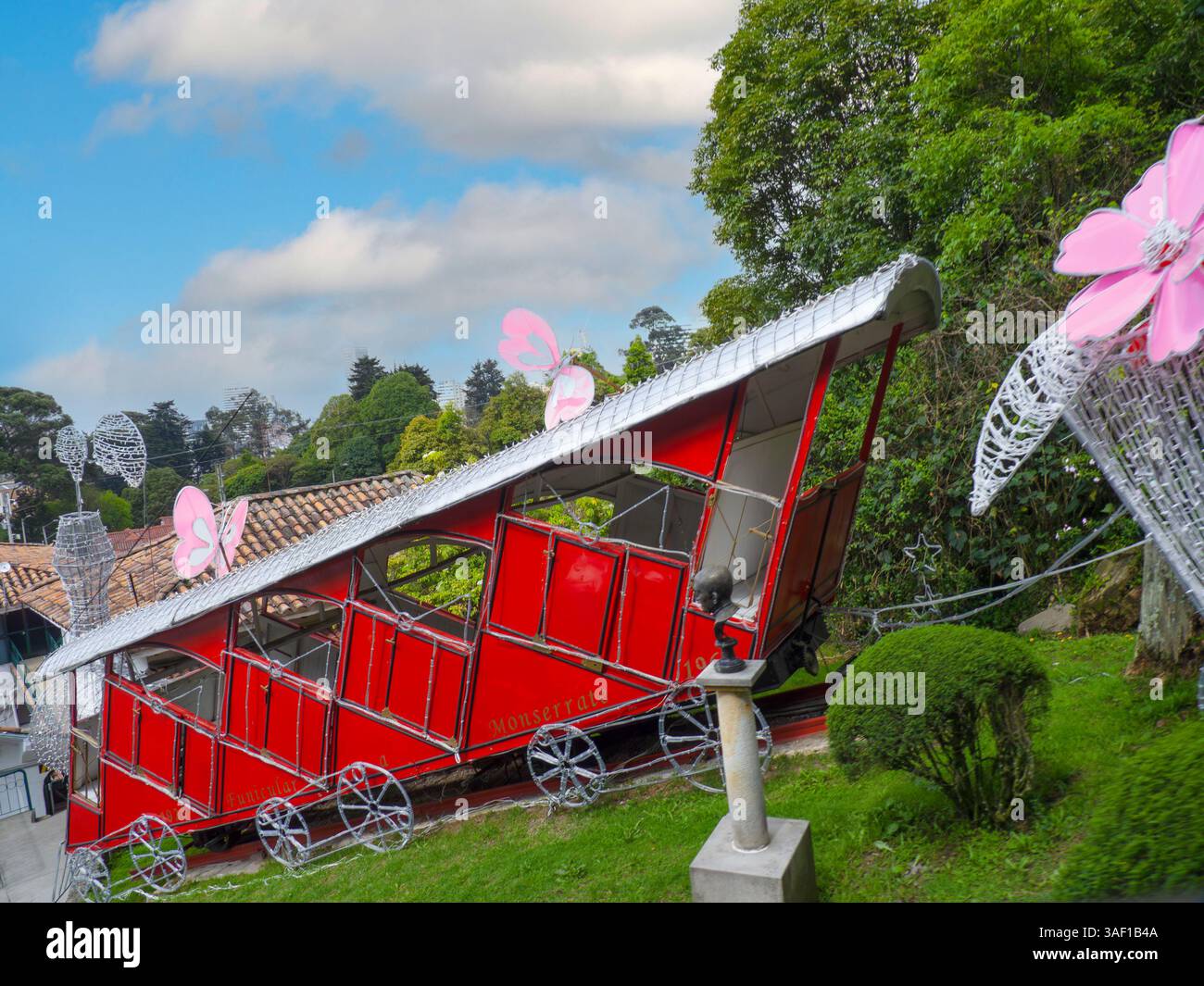 Bogota funicular to Montserrat cathedral in the Colombian capital is a ...