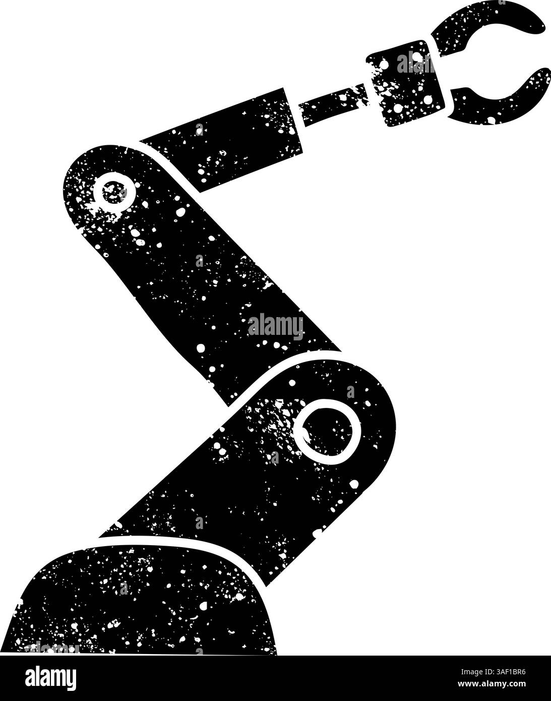 Robotic arm in auto plant Stock Vector Images - Alamy