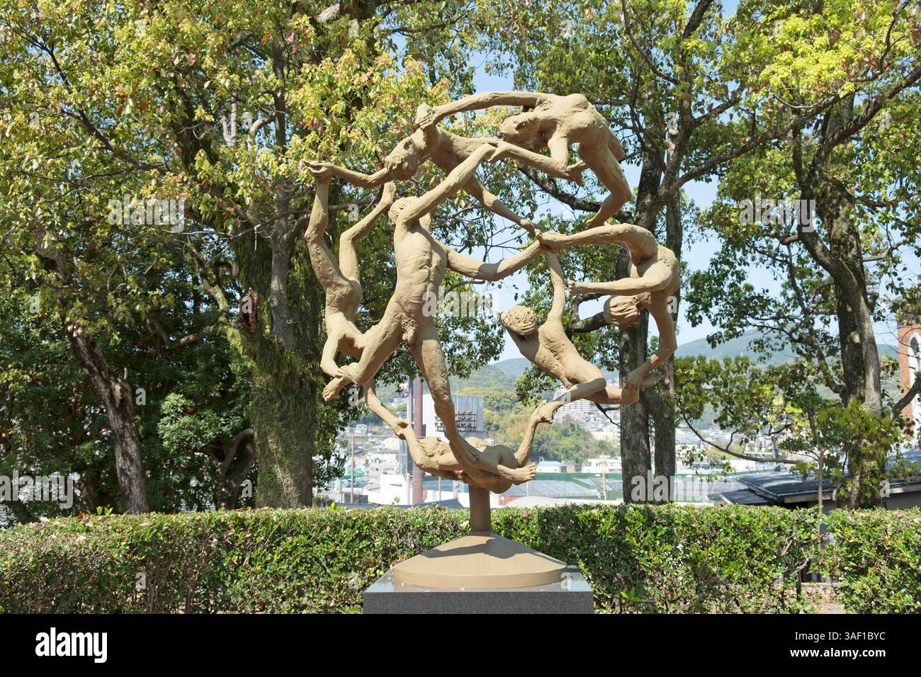 Nagasaki, Japan - April 2, 2023: Constellation Earth sculpture ...