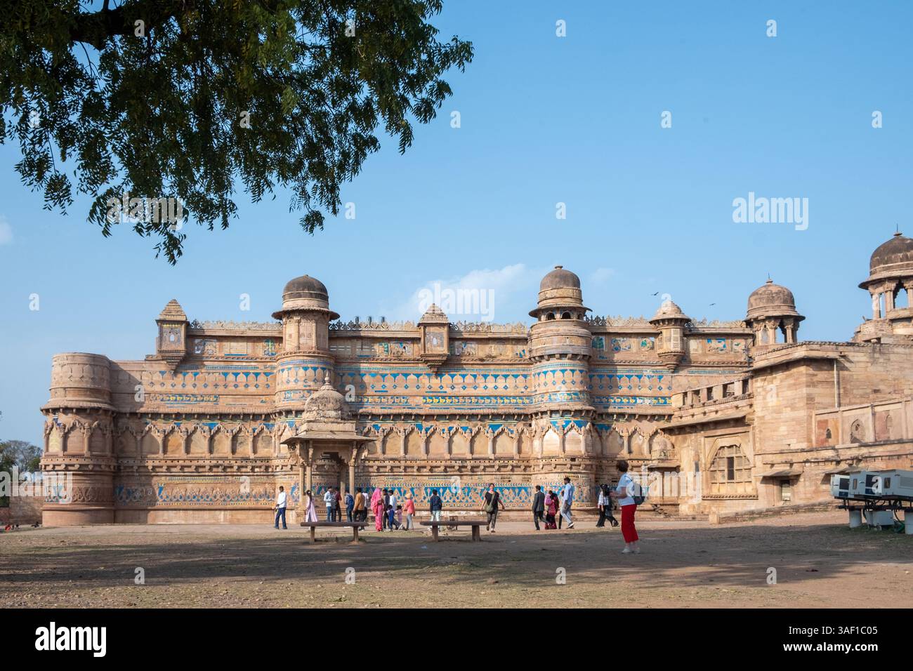 Gwalior, India - February 21, 2024: people visiting famous Gwalior fort ...