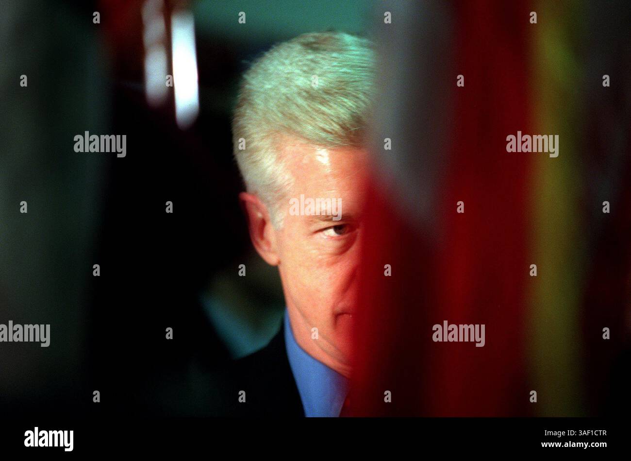 California Governor Gray Davis is greeted by the McClatchy High School ...