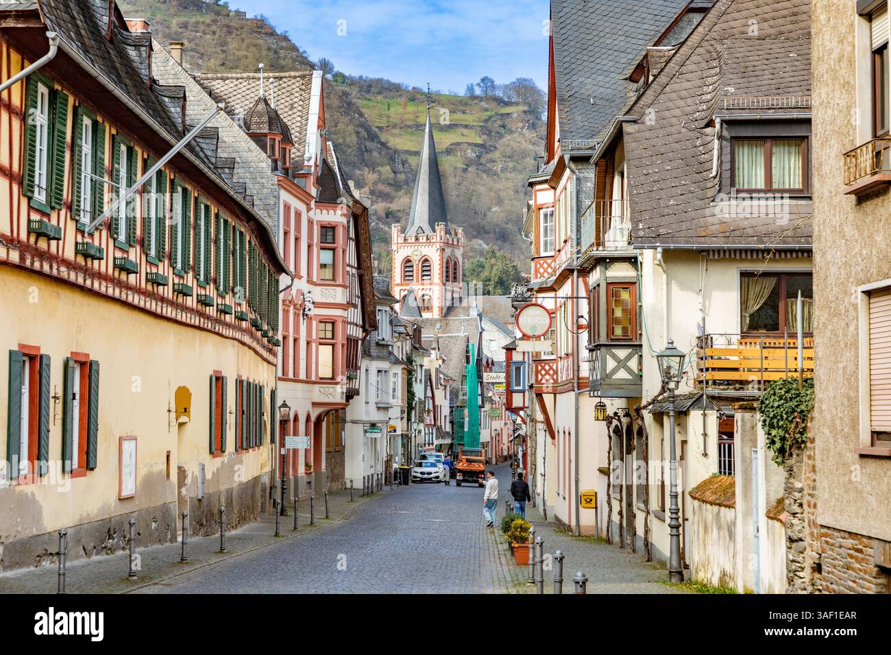 Barachach, Germany - March 25, 2025: old half timbered houses in ...