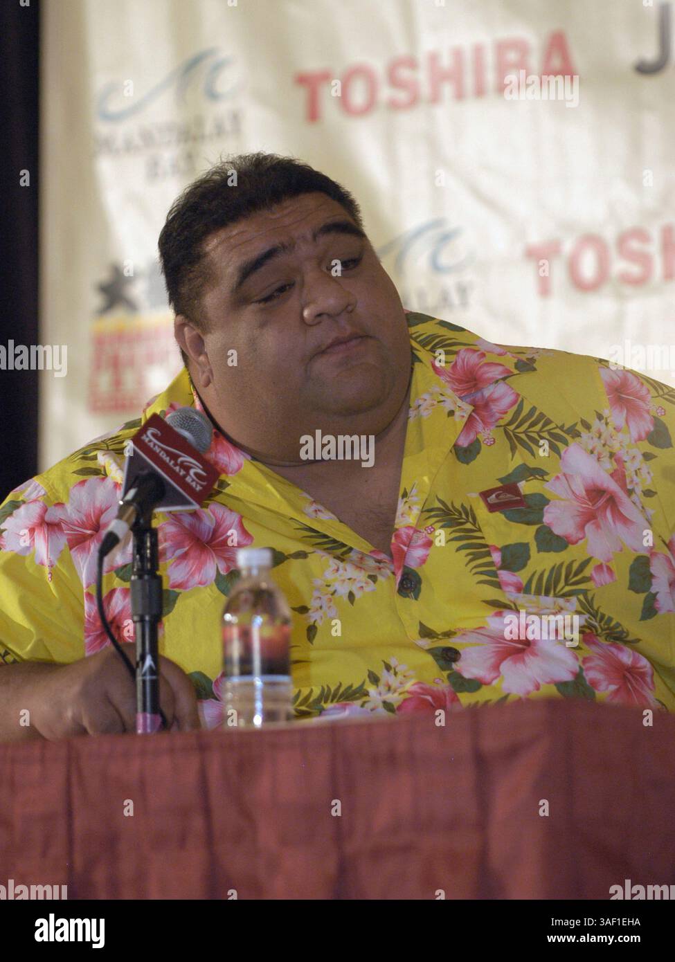 Oct 06, 2005; Las Vegas, NV, USA; Retired Sumo wrestler MUSASHIMARU ...