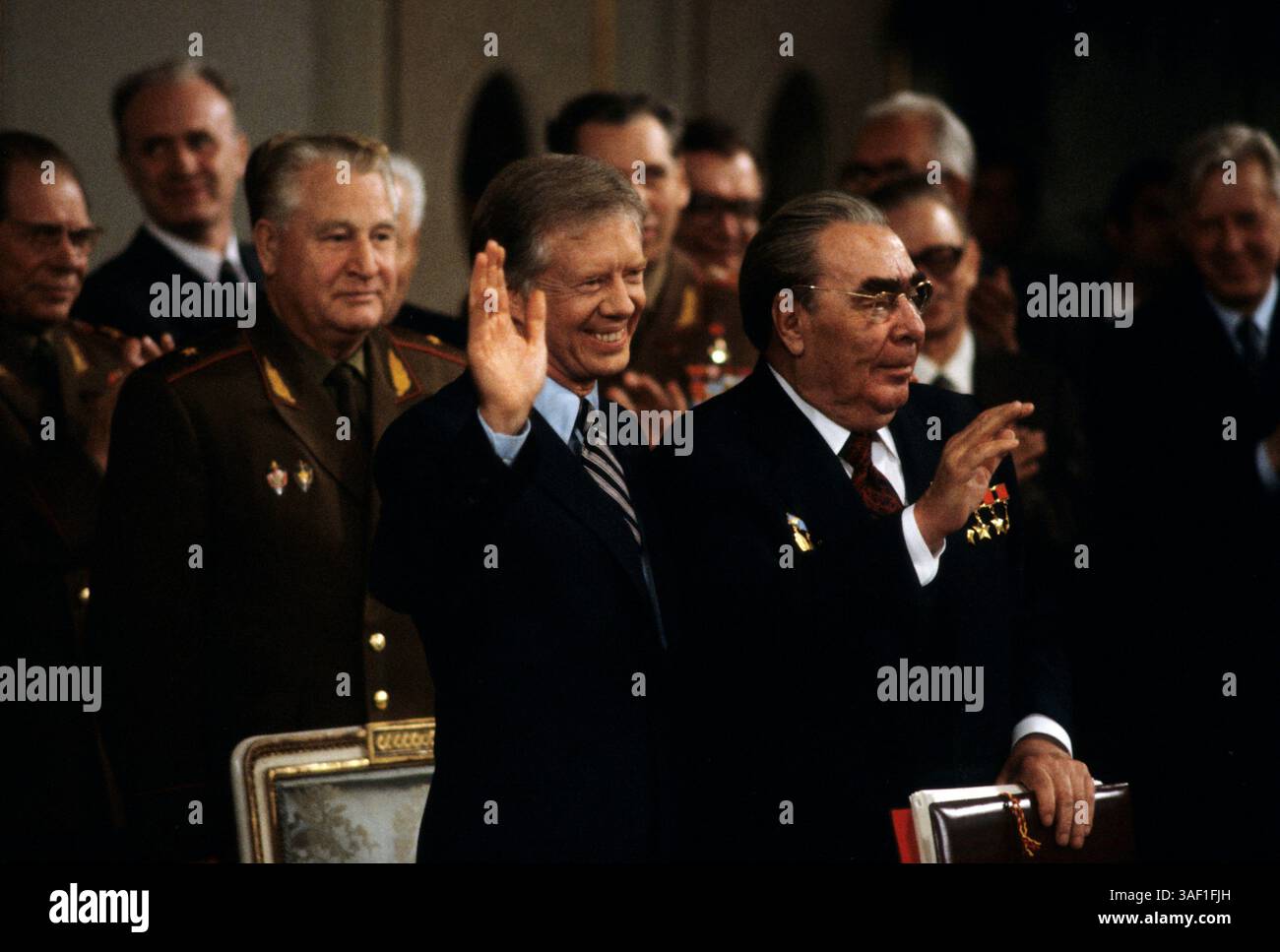 Jun 16, 1979; Vienna, AUSTRIA; President JIMMY CARTER and General ...