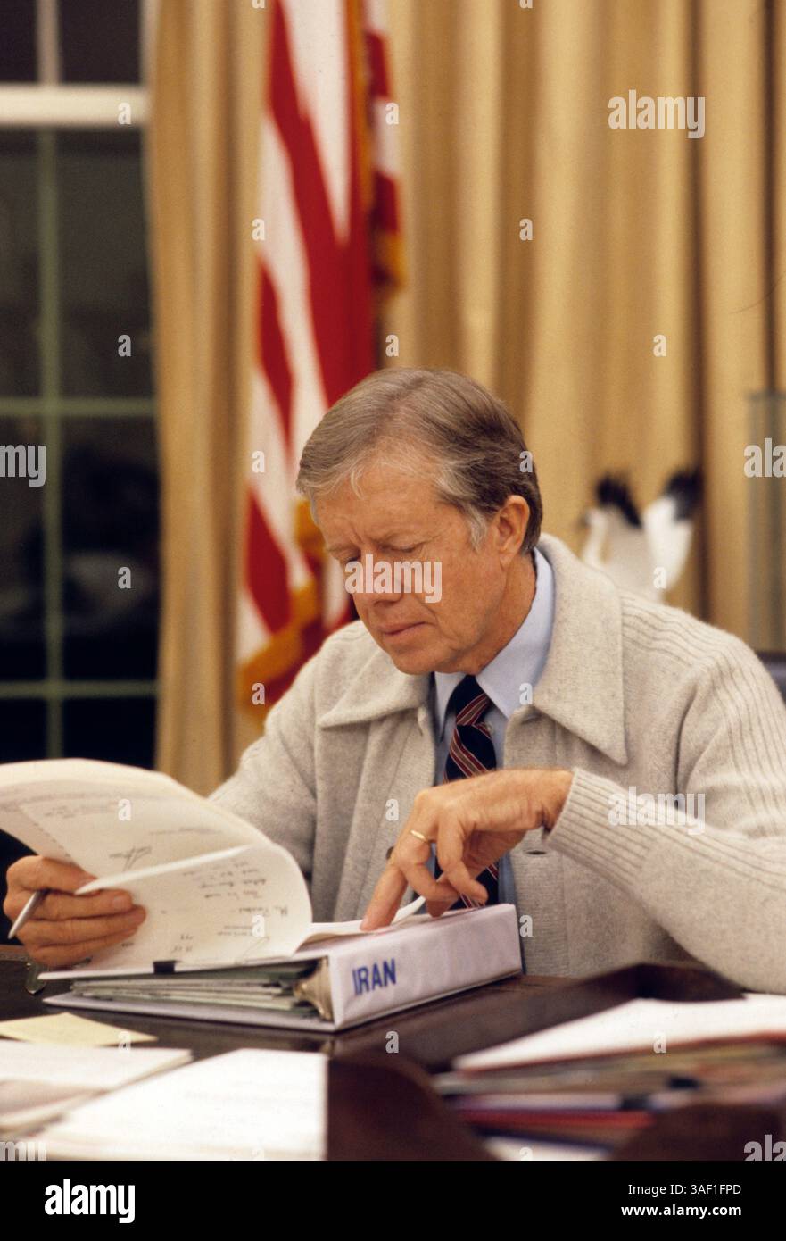 Nov 04, 1979; Washington, DC, USA; President JIMMY CARTER in Oval ...