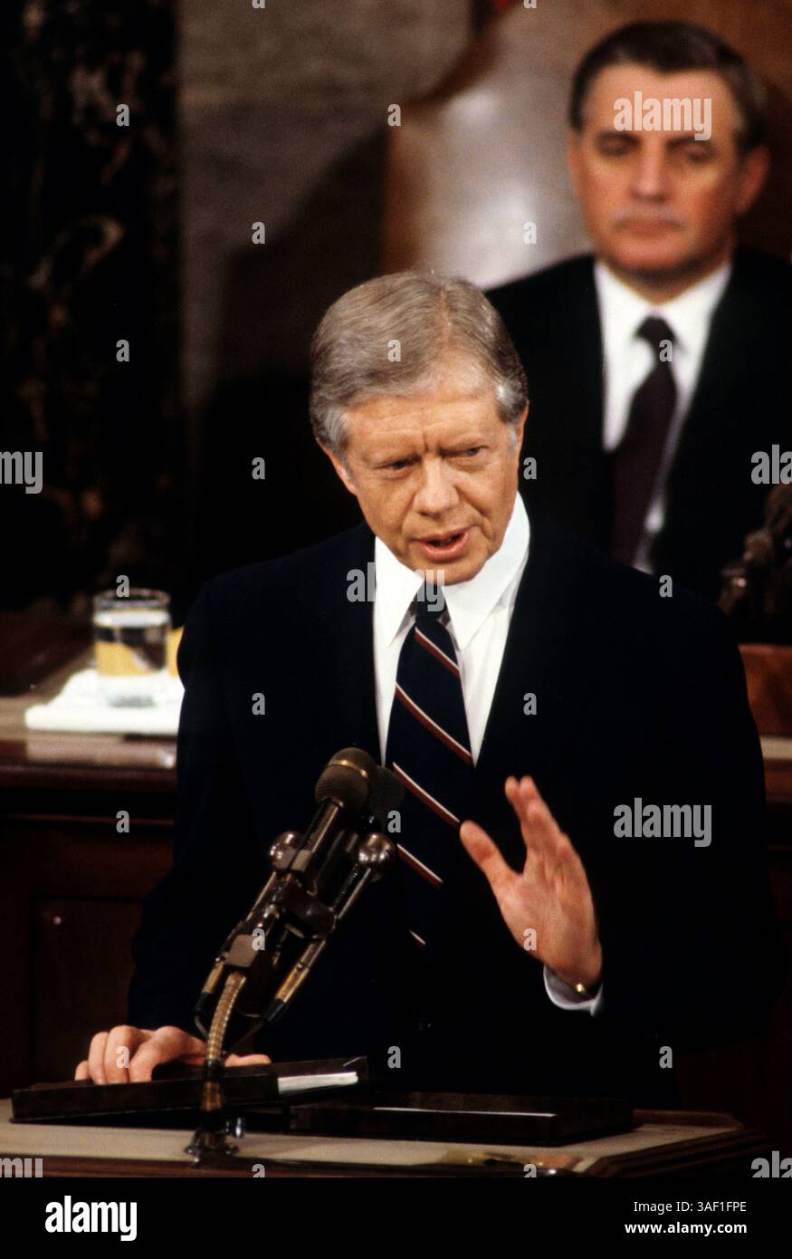 Jan 14, 1980; Washington, DC, USA; President JIMMY CARTER at State of ...