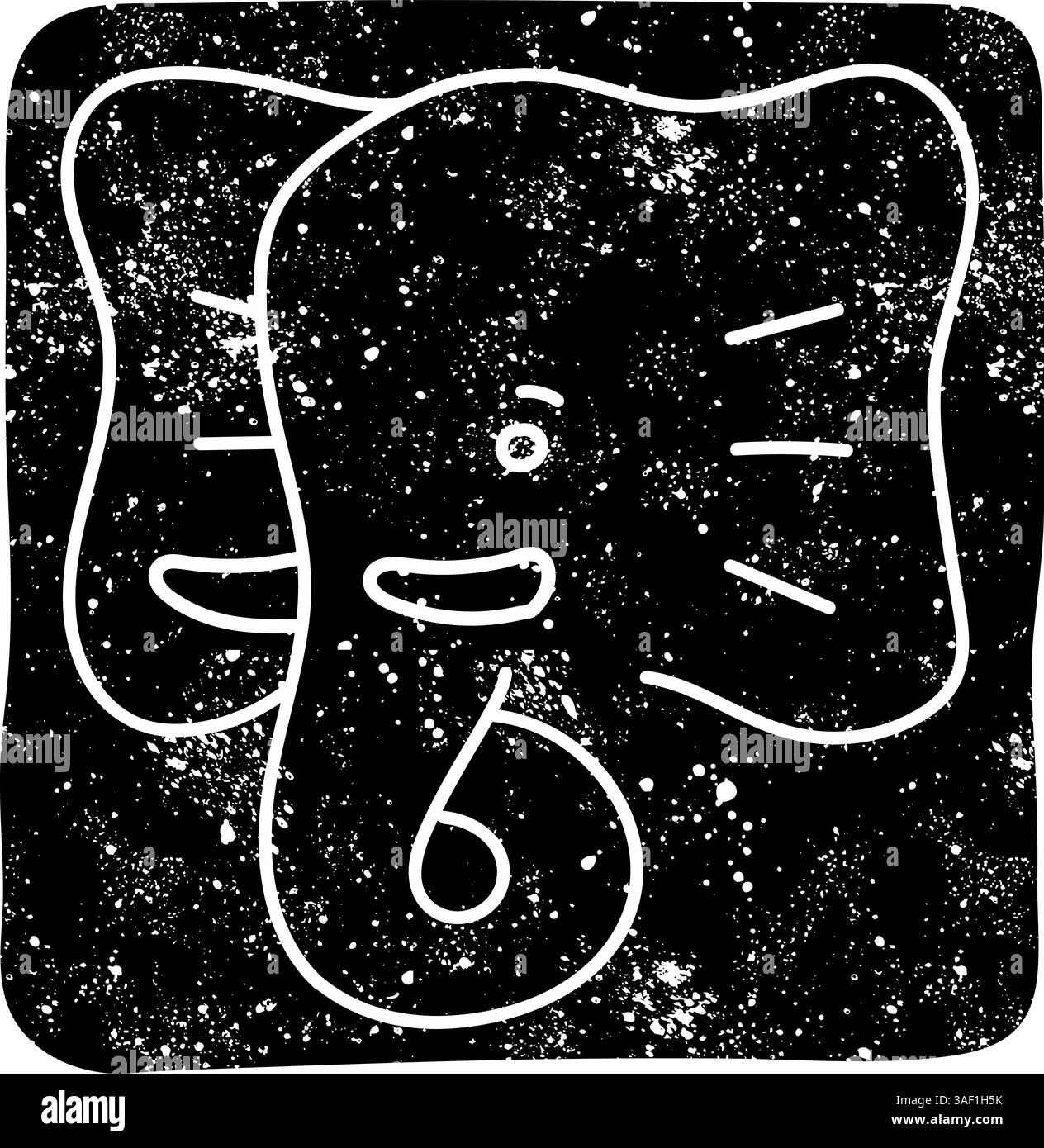 Elephant icon in hand Stock Vector Images - Alamy