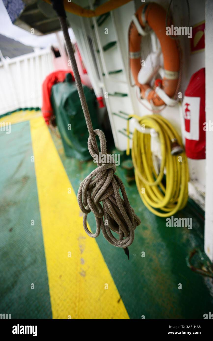 Aug. 15, 2014 - Faroe Islands - Sam, ferry from SyÃ°radalur (Kalsoy) to ...